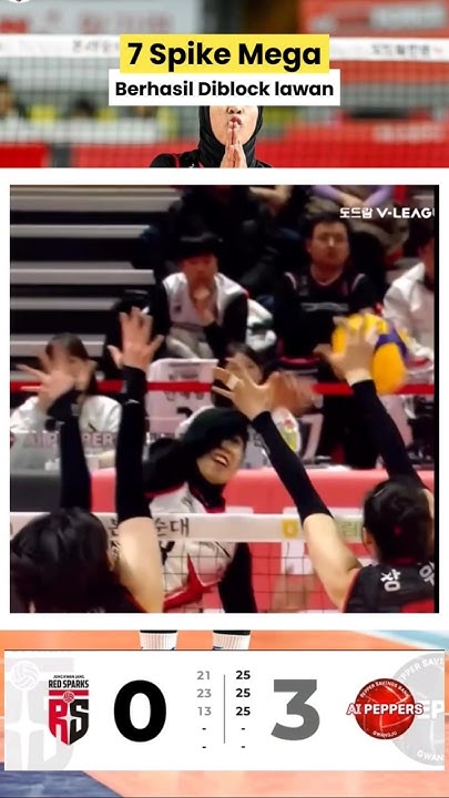Tim yg pertama kali berhasil memblock spike mega sebanyak 7x#volleyball #shorts #redspark # ...