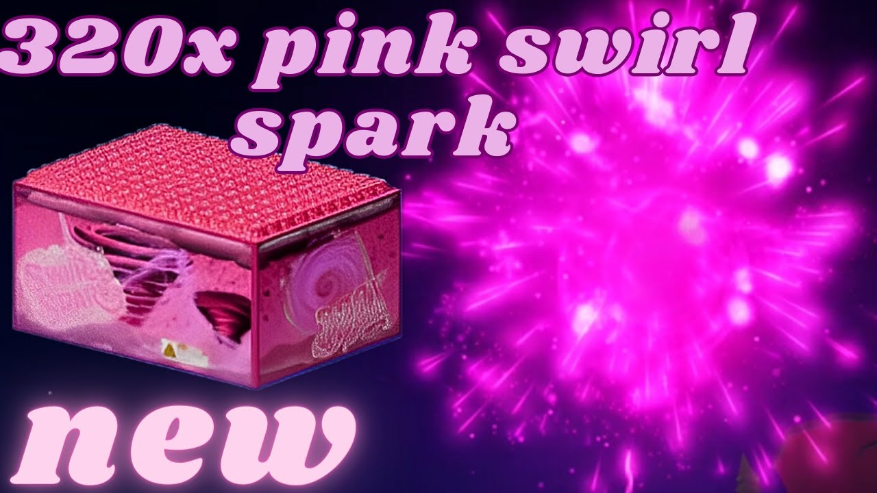 The new 320x pink swirl spark in (fireworks Playground) Roblox. - YouTube