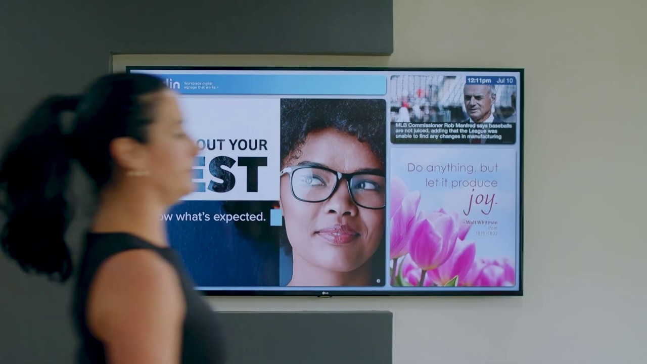 Improving Workplace Engagement with Marlin Digital Signage - YouTube