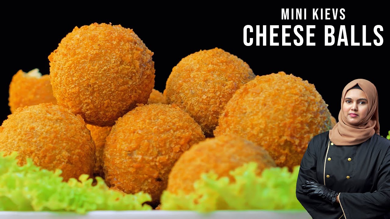 Chicken Cheese Balls Recipe | Chicken & Potato Mini Kievs | Iftar special - YouTube