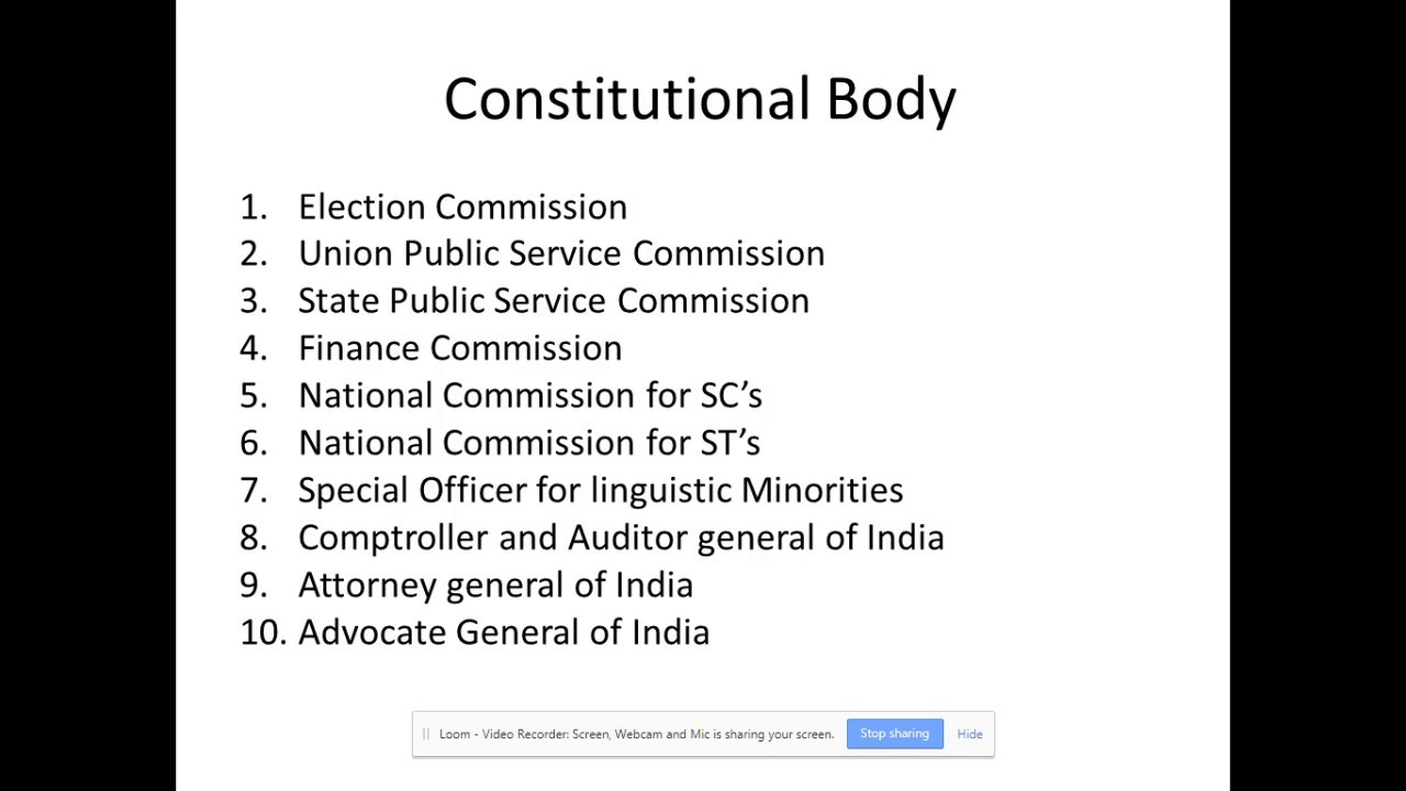 Lecture 1 Constitutional Body Indian Polity Election Commission Of