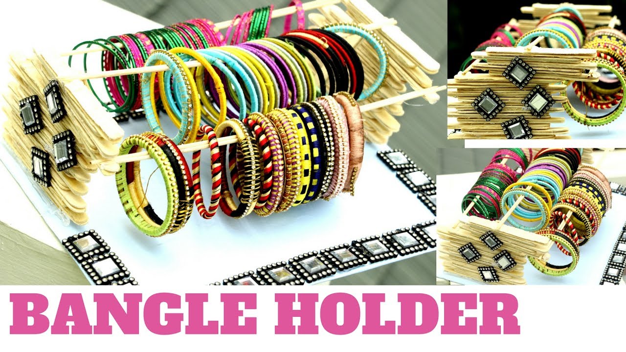 Popsicle Bangles Holder - Jewelry Holder - Easy DIY || DIYCrafts #18 ...