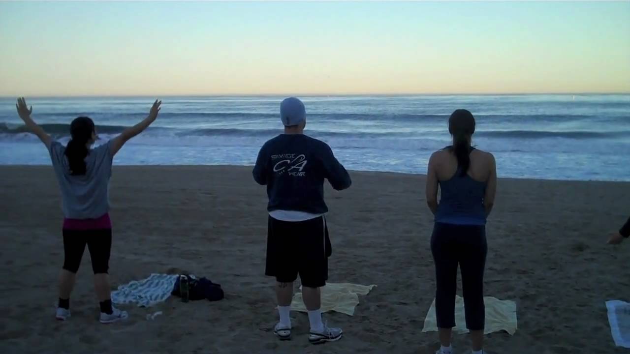 superSTAR FITNESS Boot Camp™ - Beach Boot Camp COOL DOWN - YouTube