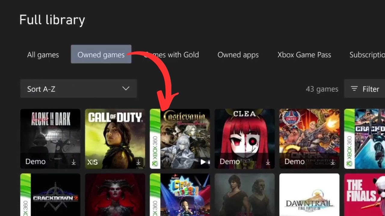 How to find games you already own on Xbox - YouTube