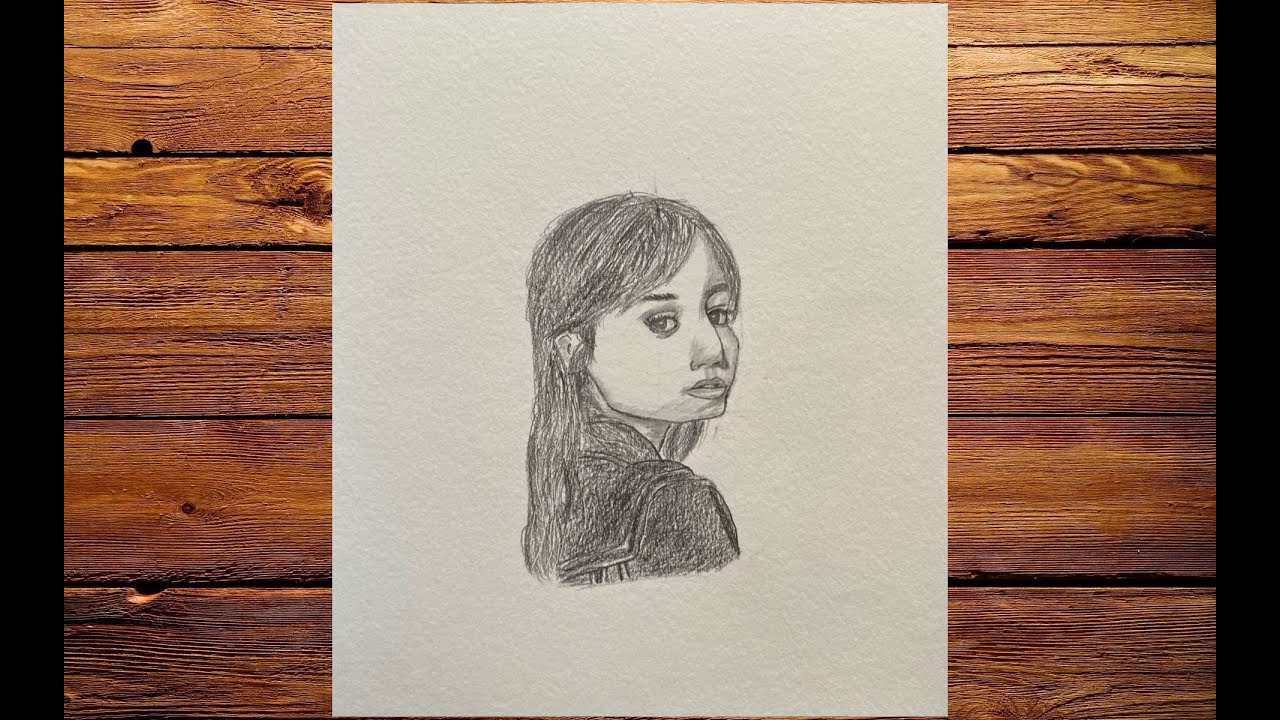 How to Draw JENNA ORTEGA | Drawing - YouTube