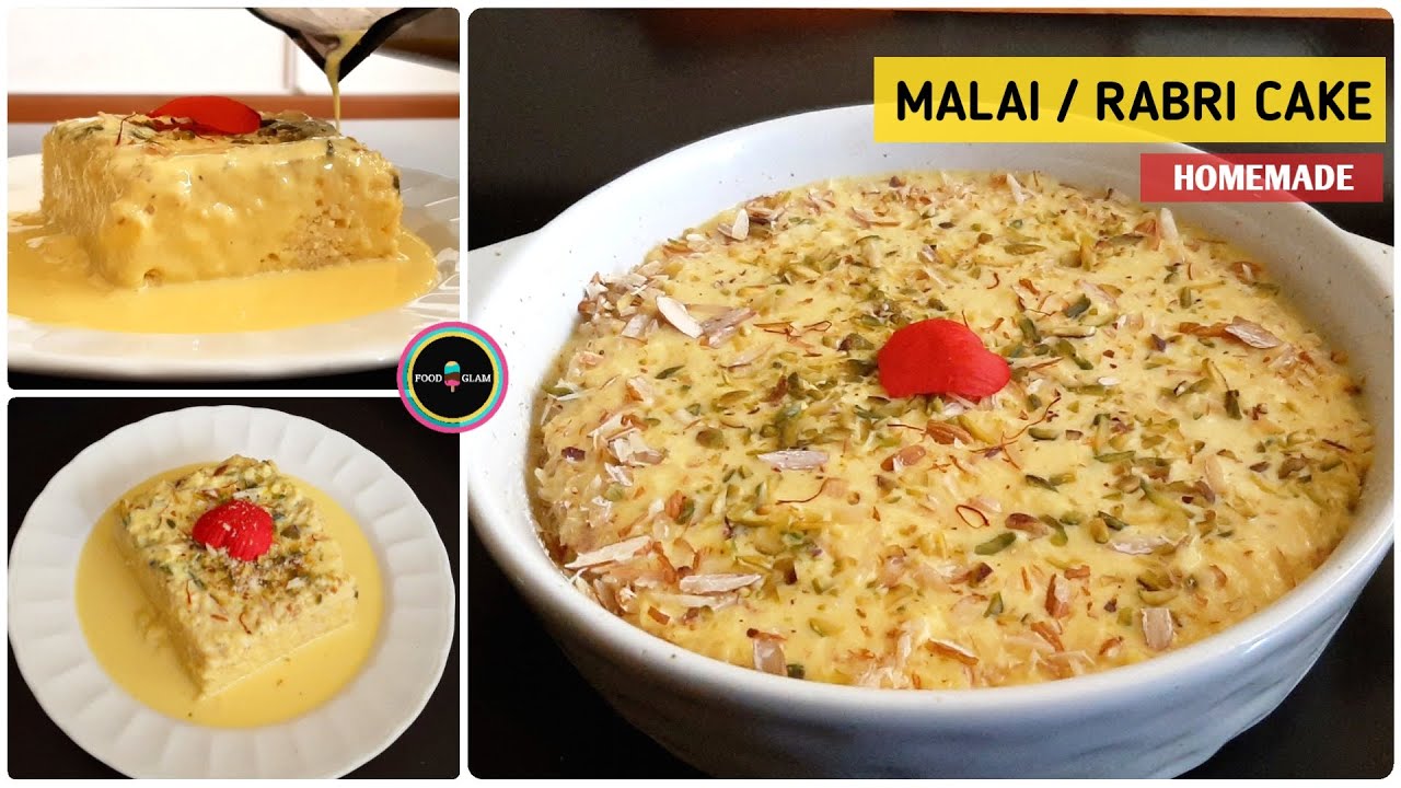 Malai cake recipe | Rabri cake | Eggless Malai cake | Super soft malai ...