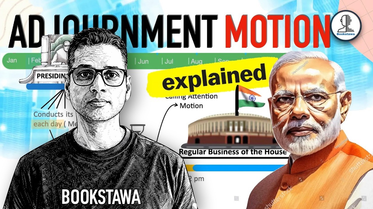 Adjournment Motion | Indian Polity for UPSC - YouTube