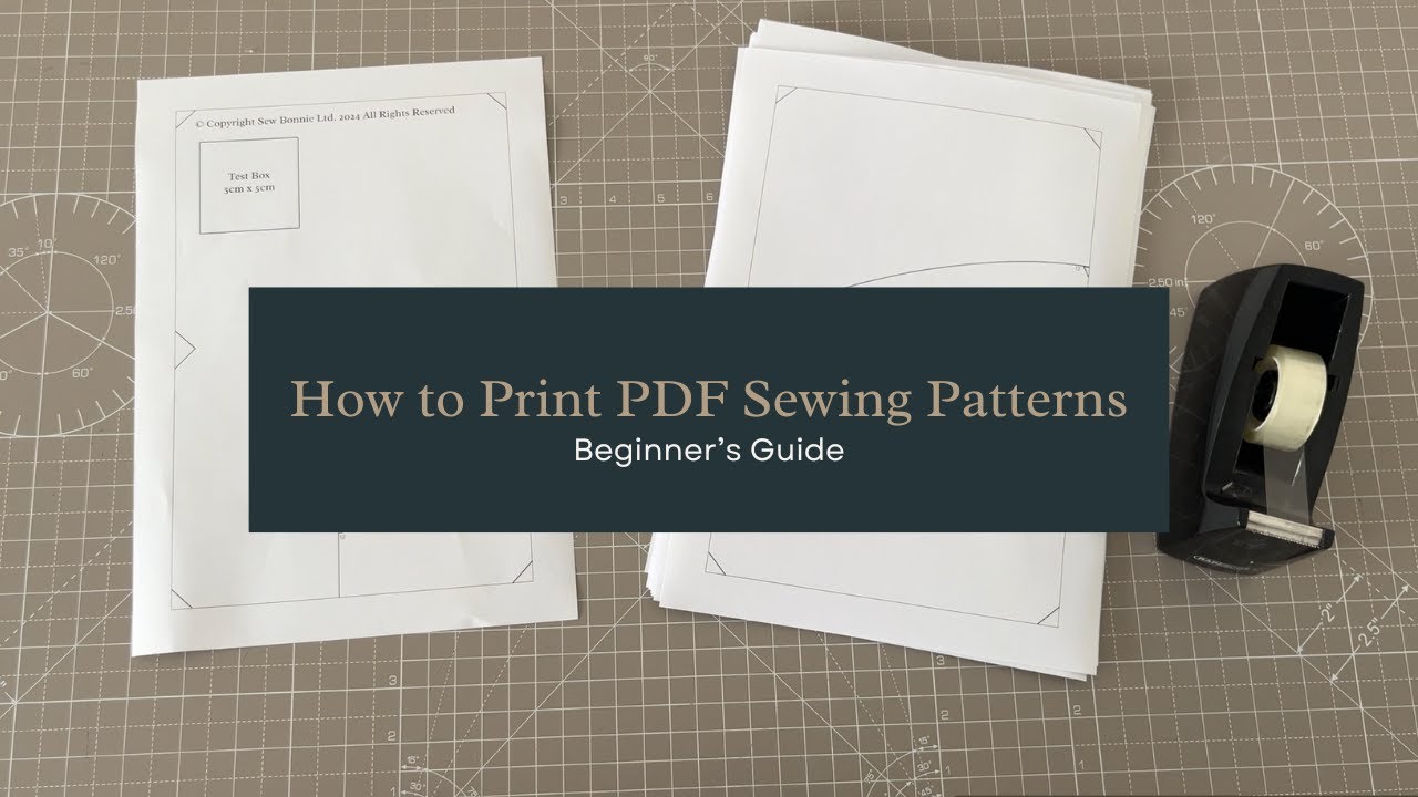 How to Print PDF Sewing Patterns - Beginner Sewing Tutorial - YouTube