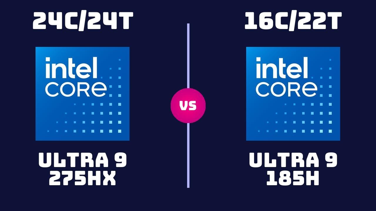 Intel Core Ultra 9 275HX vs Ultra 9 185H – CPU Comparison - YouTube