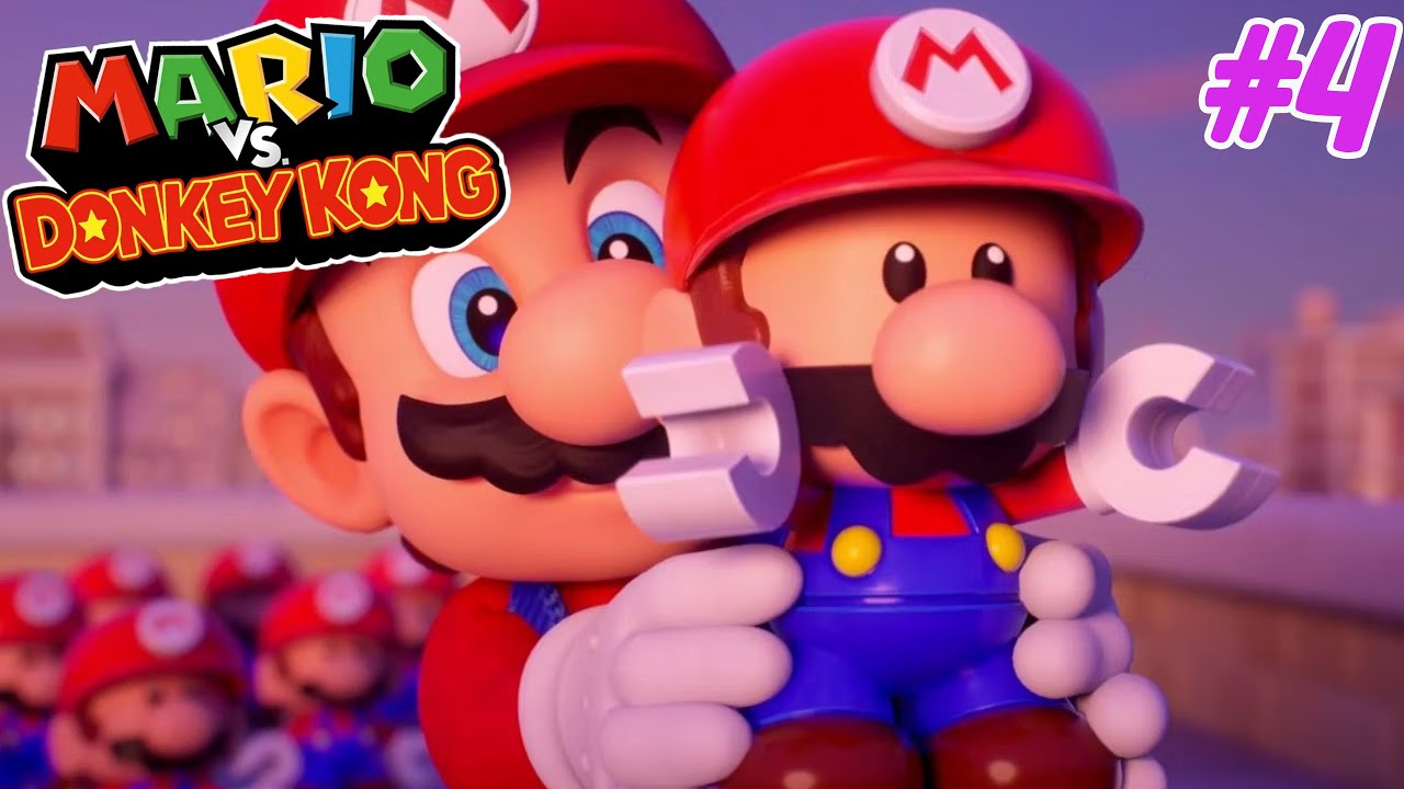 MERRY MINI-LAND!!! - REX AND SON - Mario vs Donkey Kong - World 4 - YouTube