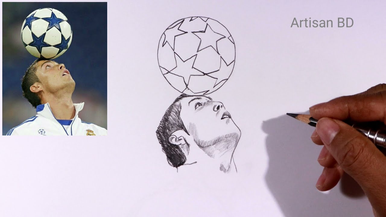 Draw of Sketches Cristiano Ronaldo || Ronaldo drawing || Draw Cr7 ...