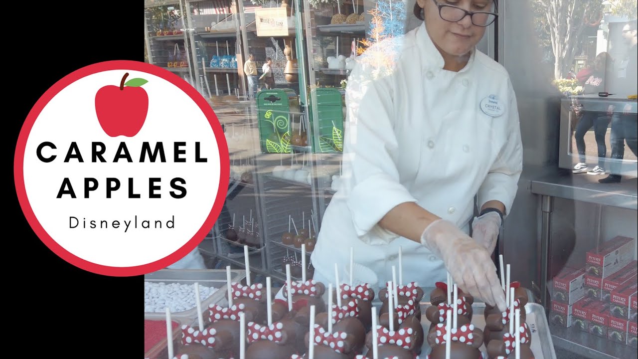 Making Caramel Apples at Marceline's Confectionery at Disneyland - YouTube