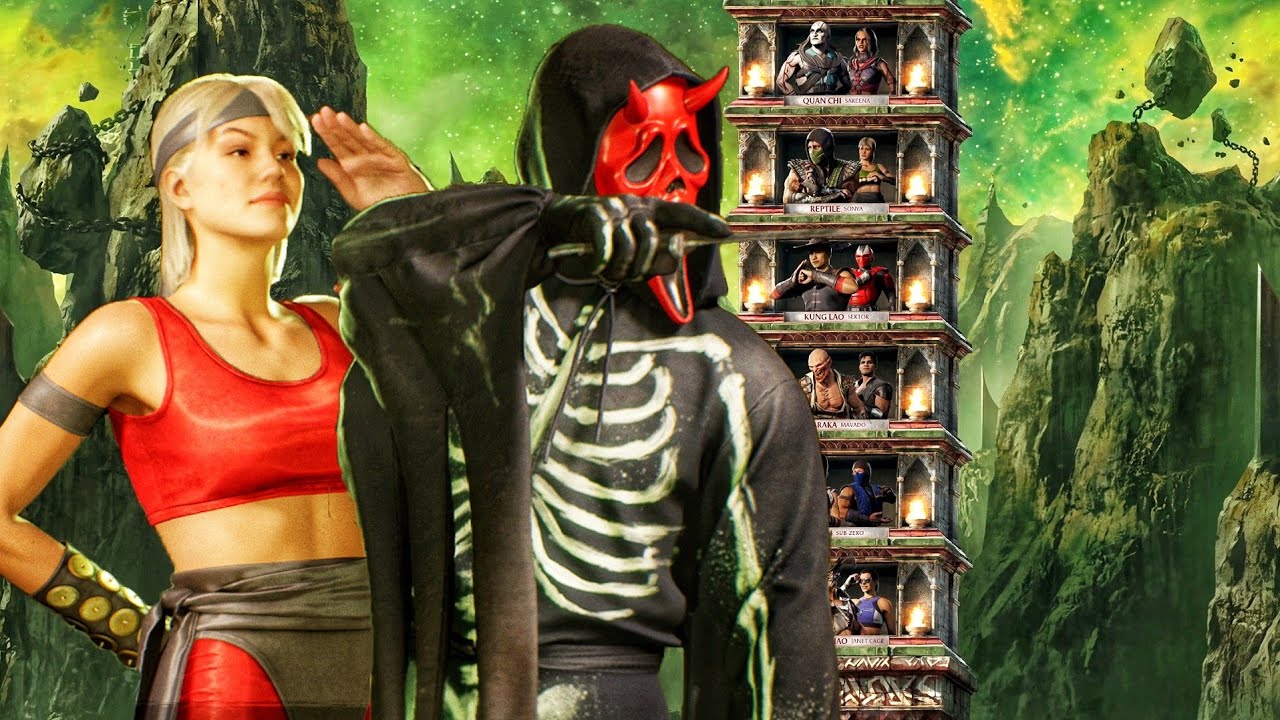 MK1 Gleeful Homicide Ghostface With Sonya | Warrior Klassic Tower ...