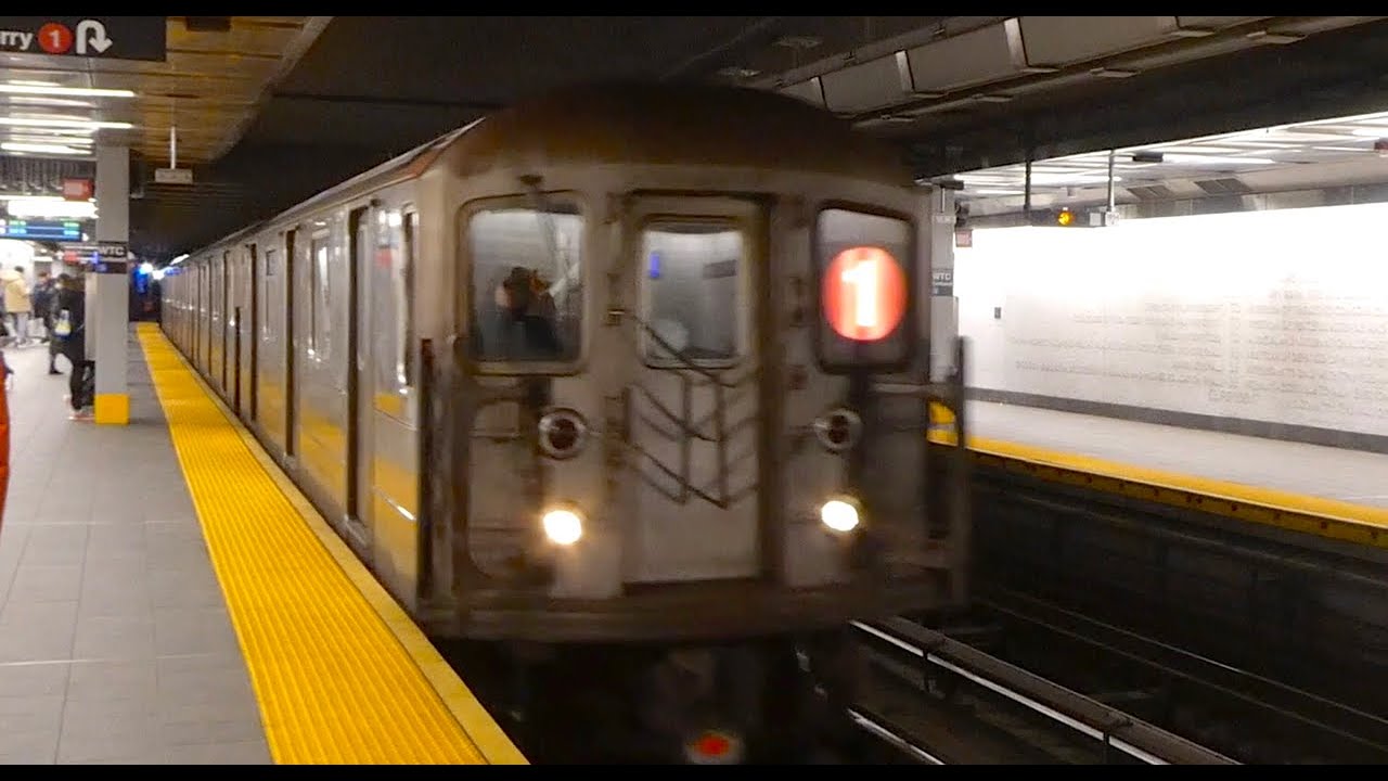 United States: New York Subway "1" Trains at World Trade Center Station ...