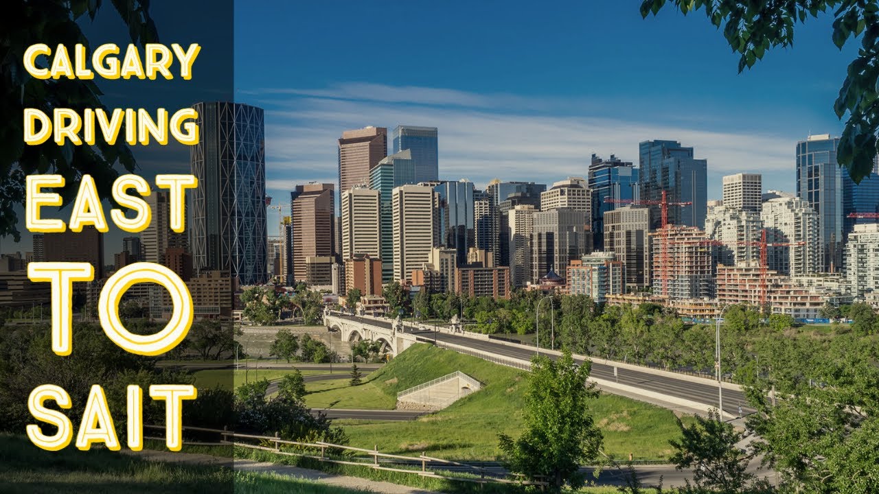 Calgary Driving East on Trans-Canada Highway #drivingtour #calgary # ...