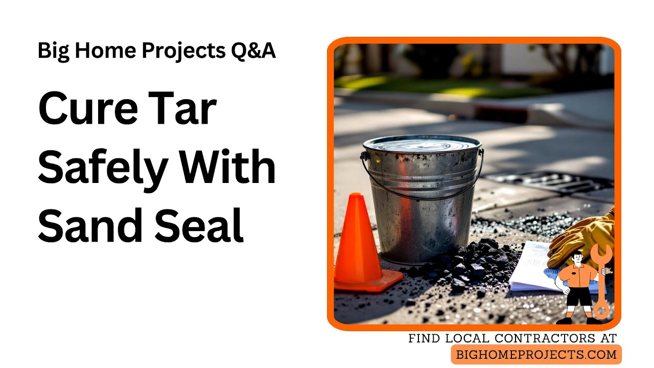 Cure-and-Contain Cold Tar Mix: Sand, Seal, Transport - YouTube