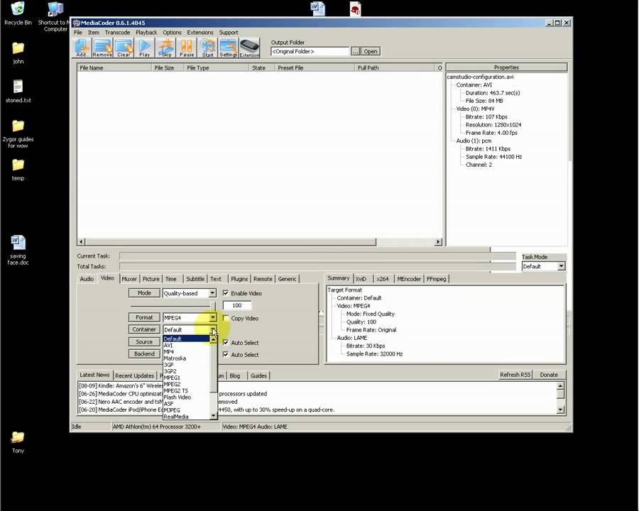 Mediacoder basic configuration - basic introduction - YouTube