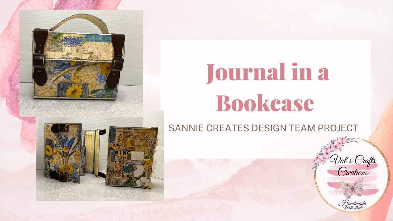 Journal in a Bookcase - SannieCreates DTP - YouTube