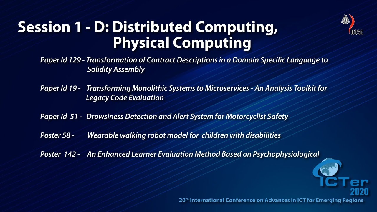 ICTer 2020 Session 1 D - YouTube