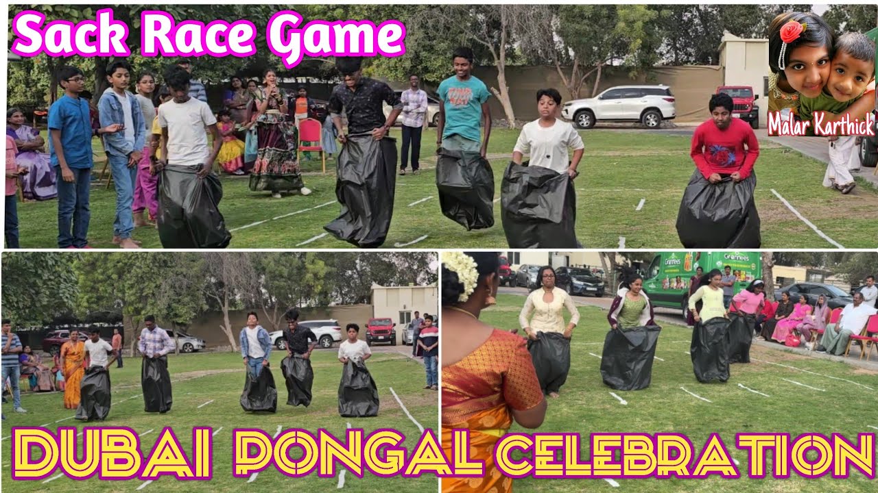 Sack Race for Girls and Boys👦Dubai Pongal Celebrations 2025 #vlog # ...