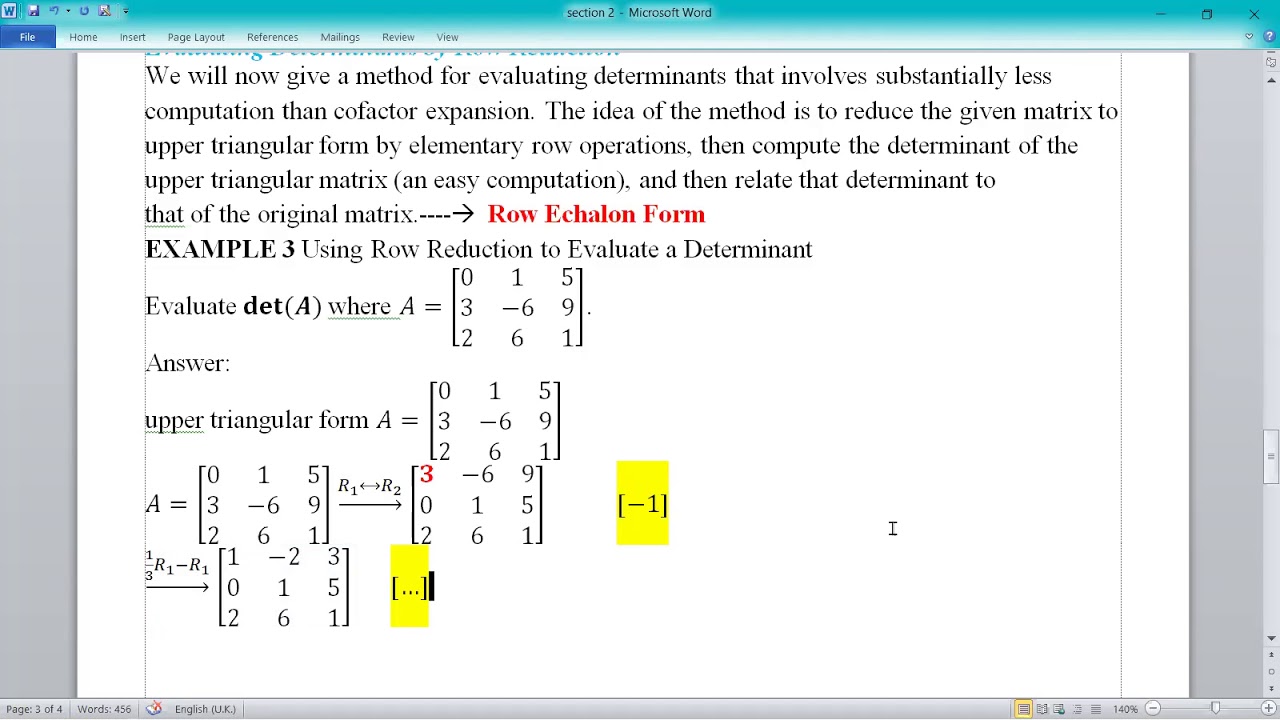 32 Matrices with proportional row or column - YouTube