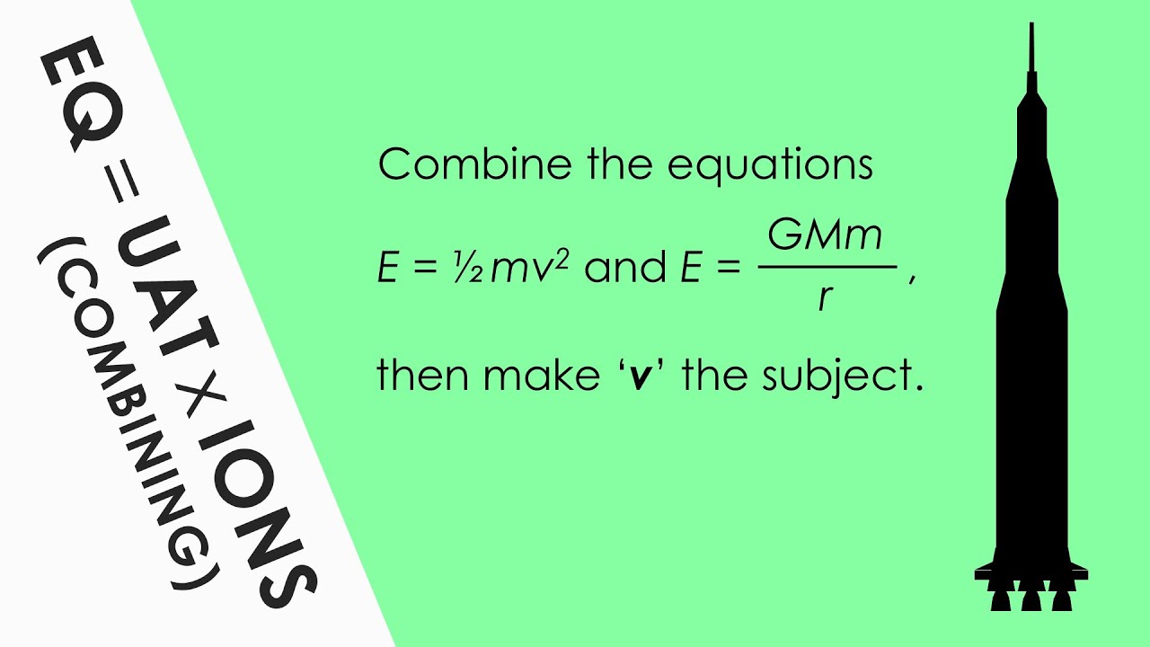 Escape Velocity Equation - Maths for A Level Physics - YouTube