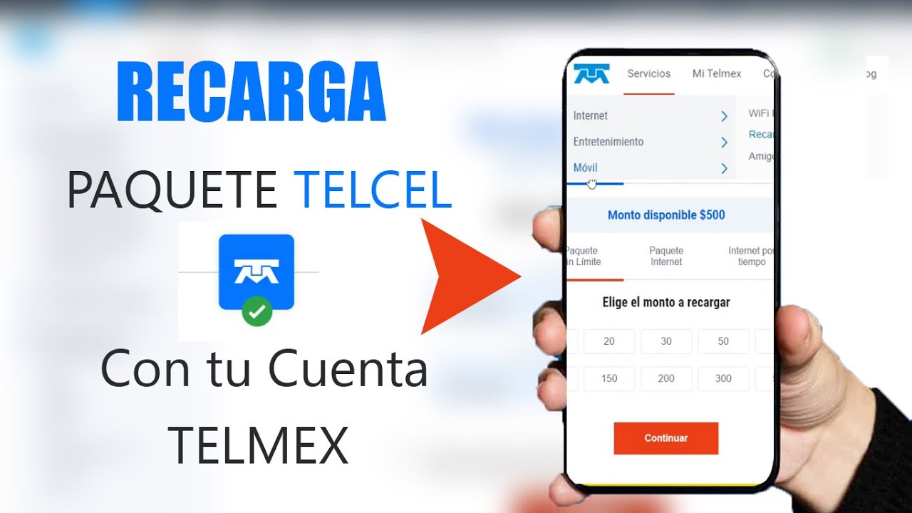 Como recargar Numero Telcel Con tu Cuenta Telmex - YouTube