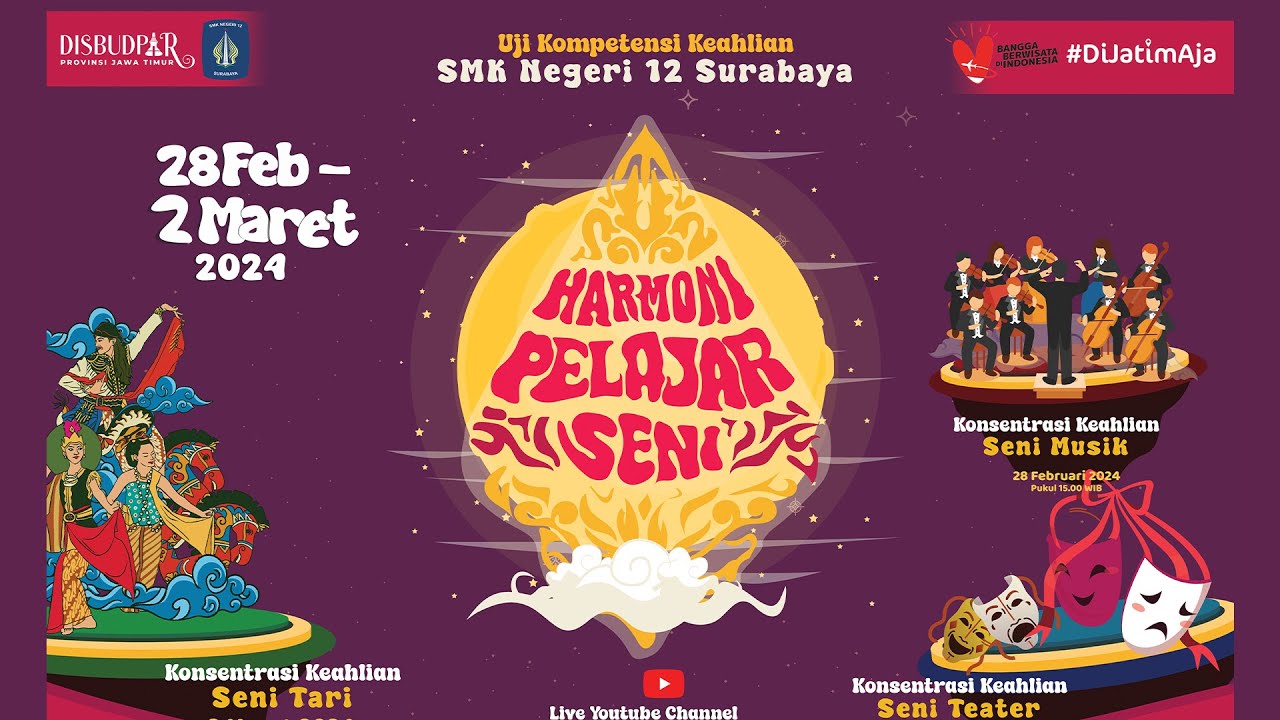 Harmoni Pelajar Seni SMKN 12 Surabaya Jurusan "Seni Teater" - YouTube