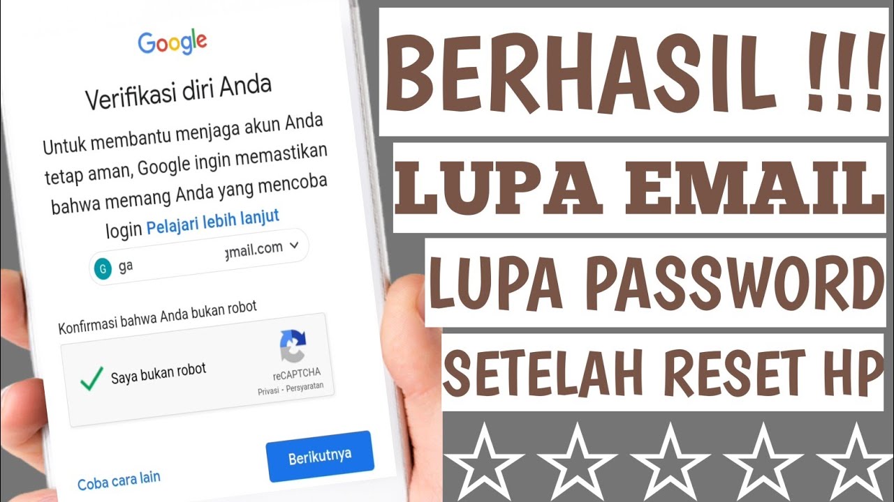 Cara Mengatasi Lupa Email Dan Password Setelah Factory Reset - YouTube