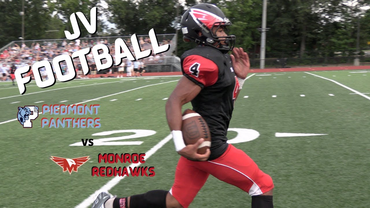 Monroe JV Redhawks roll over Piedmont JV Panthers, 52-0 - YouTube