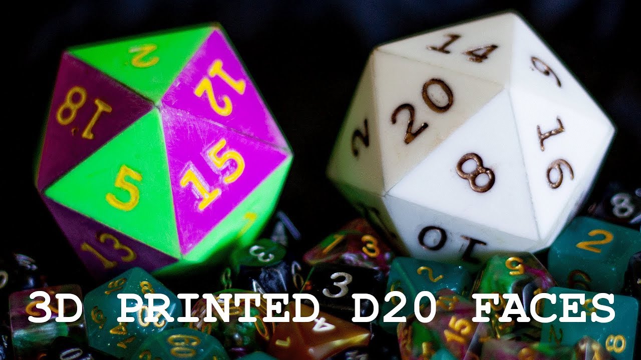 3D Printed D20 Panels - YouTube