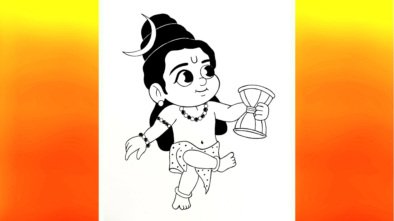 lord shiva drawing easy step by step | shiva drawing easy | easy shiva ...