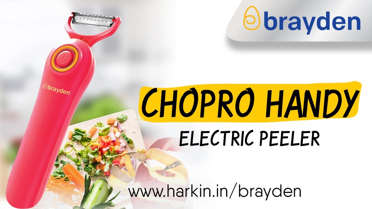 Rechargeable Electric Peeler | Effortless One-Touch Peeler | Brayden ...