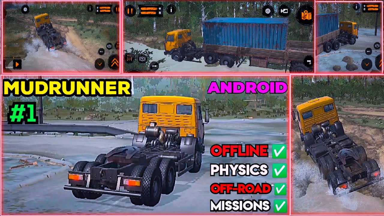 Mudrunner mission -1 | Insane physics and graphics🤯|Android - YouTube