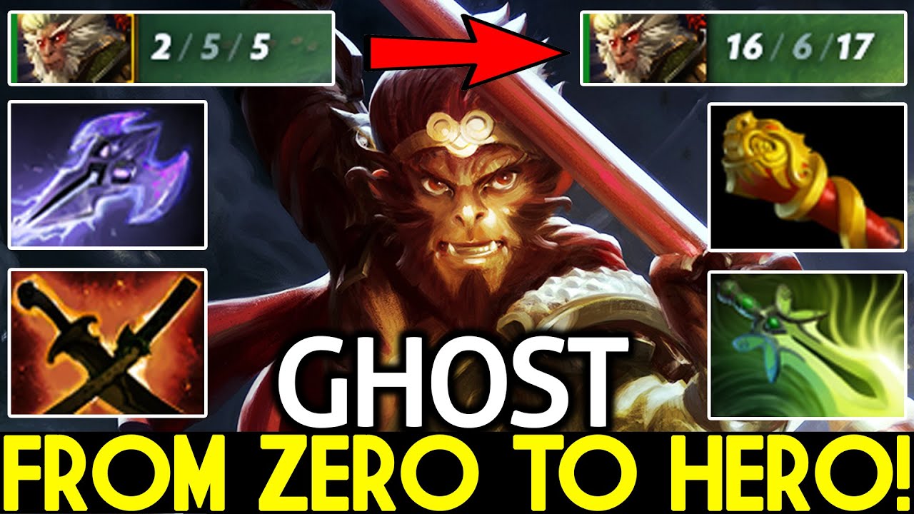 GHOST [Monkey King] From Zero to Hero! Epic Comeback Dota 2 - YouTube