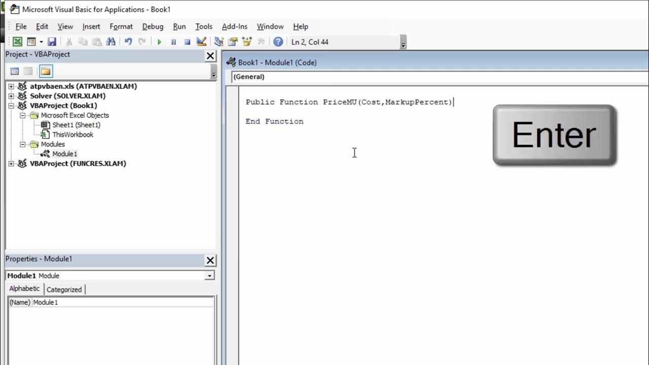 Video Lesson: Create Excel Functions using VBA - YouTube