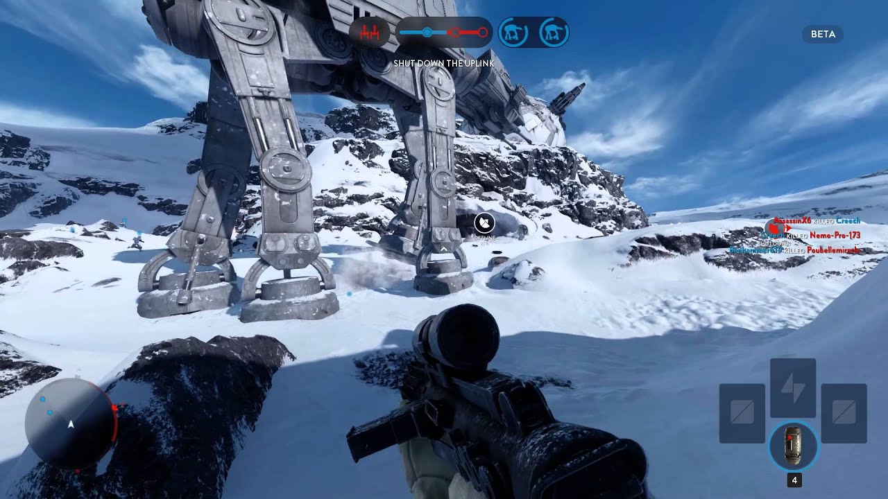 StarWars Battlefront multiplayer BETA gameplay Rebel Walker Assault ...