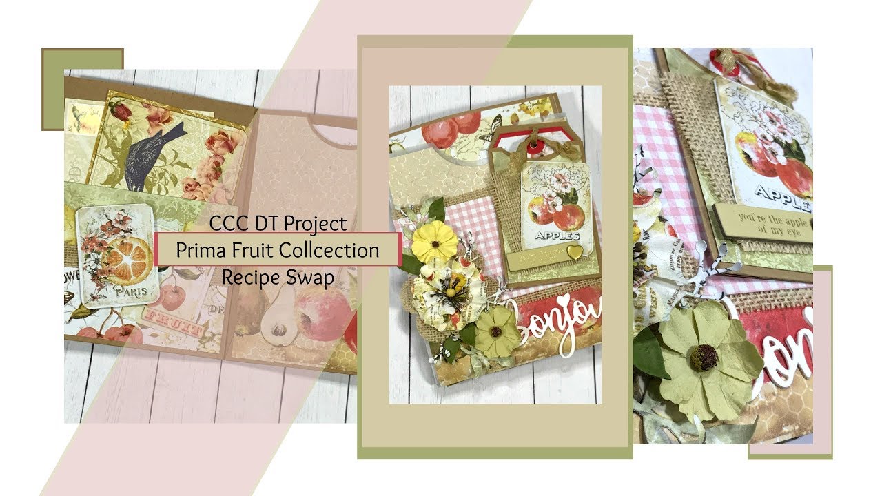 Prima Recipe Gift Pouch / CCC DT Project - YouTube