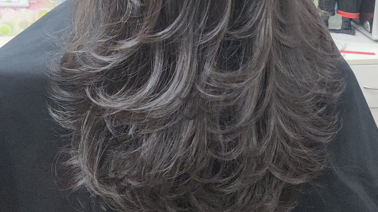 How to do Multi layers hair cut maximum volume hair style | fresh hair ...