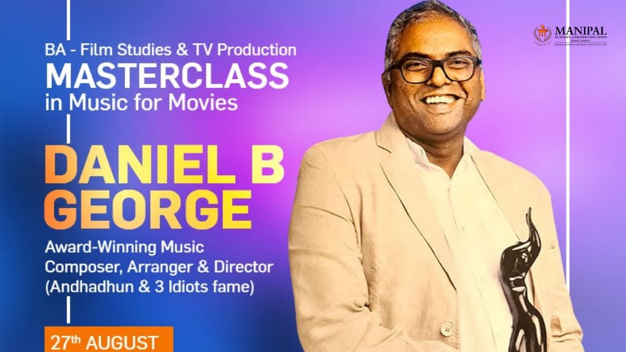 BA Film Studies and TV Production - Masterclass with Daniel B George ...
