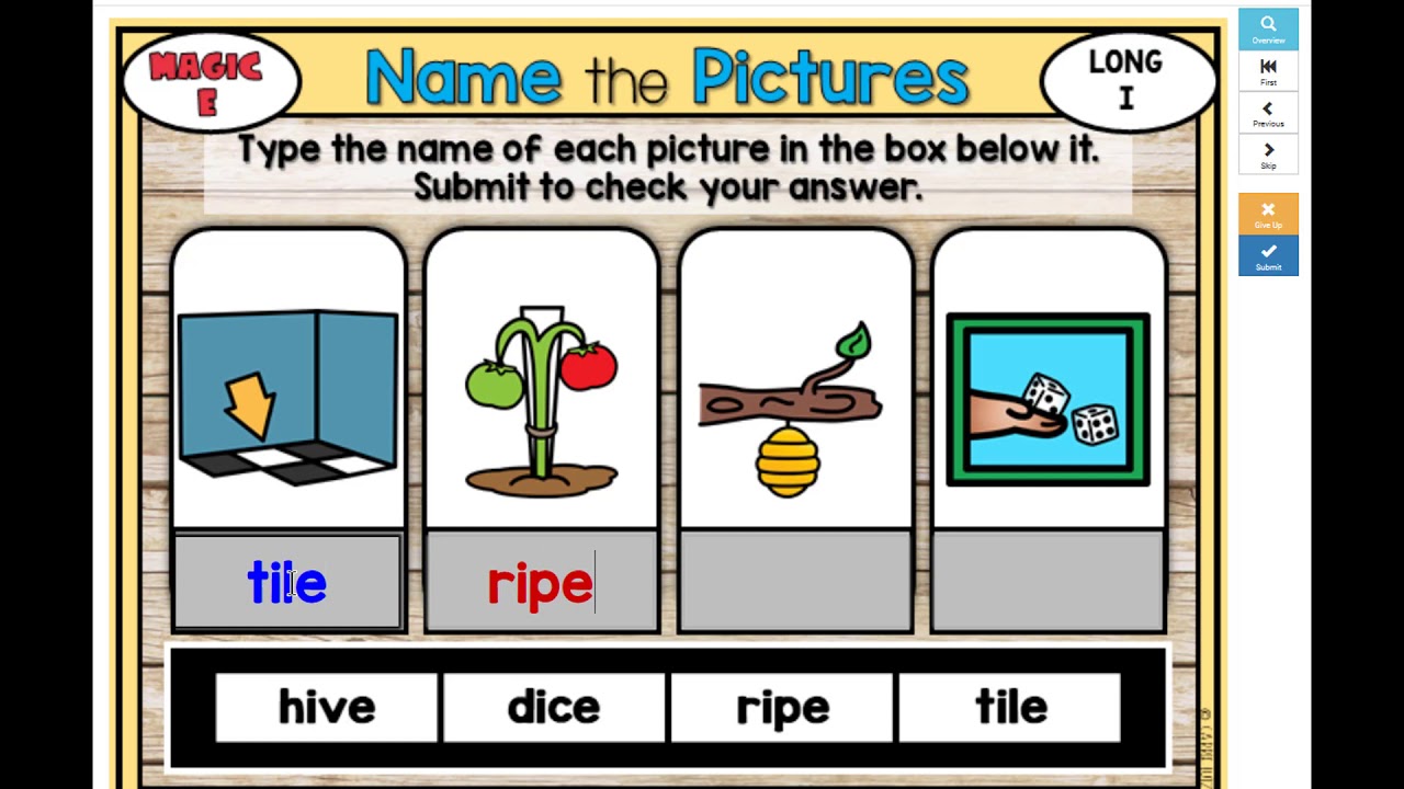 Name the picture directions video - YouTube