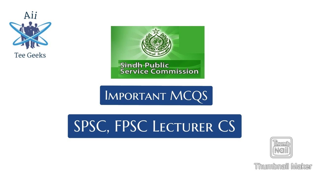 SPSC(part-1), FPSC Lecturer CS test preparation series. - YouTube