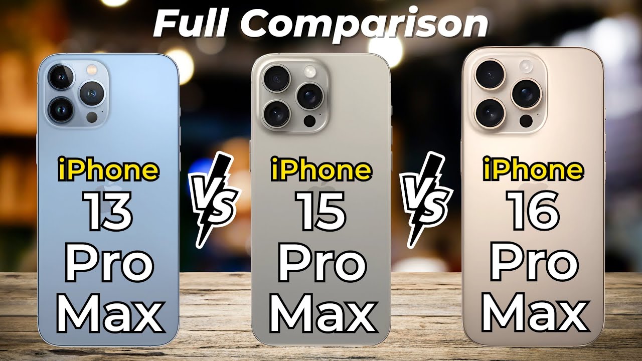 iPhone 13 Pro Max vs iPhone 15 Pro Max vs iPhone 16 Pro Max 🔥 Full ...
