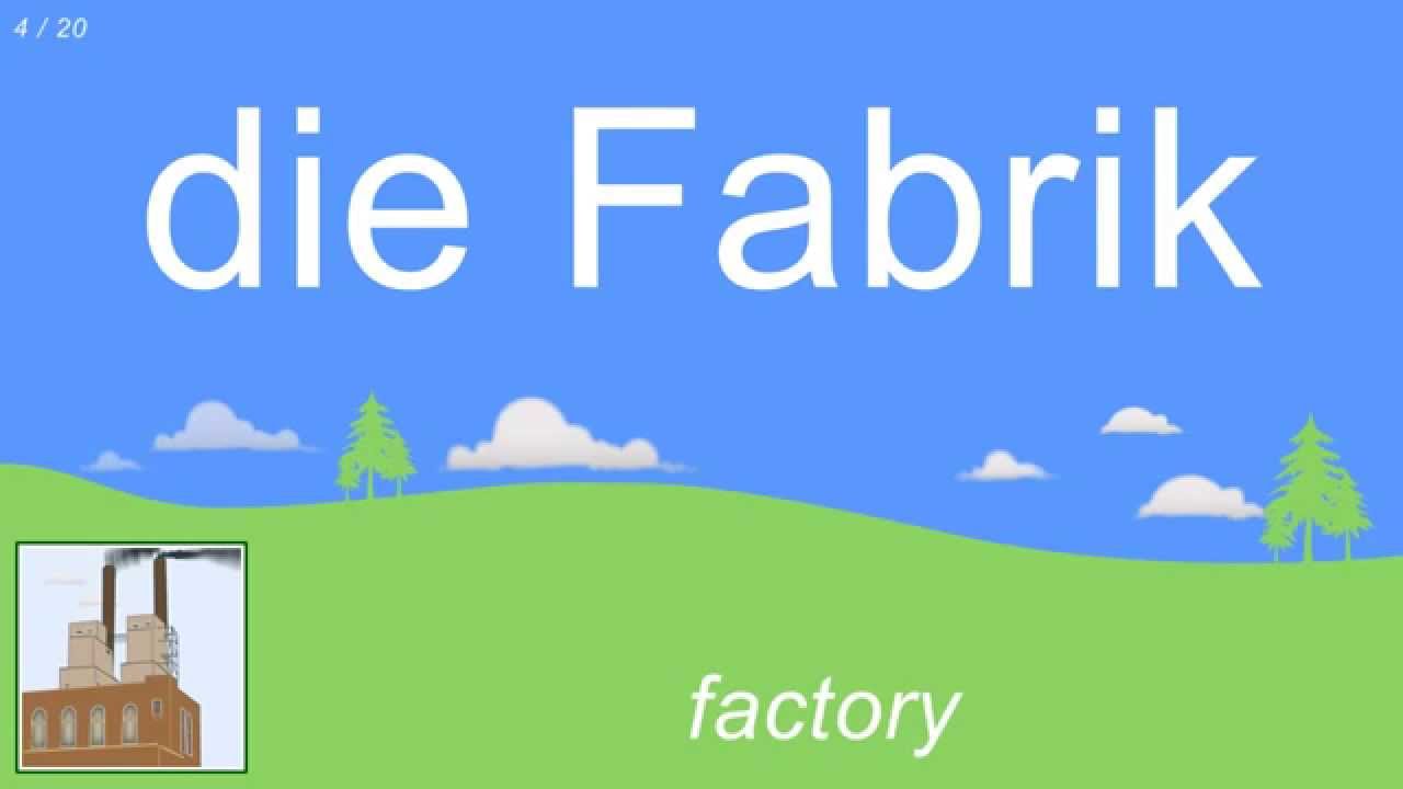 Workplaces in German | German Lessons for Learners - YouTube