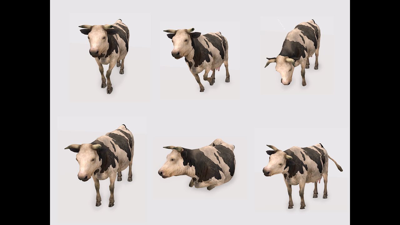 Preview Animpet Second Life Animesh Cow - YouTube