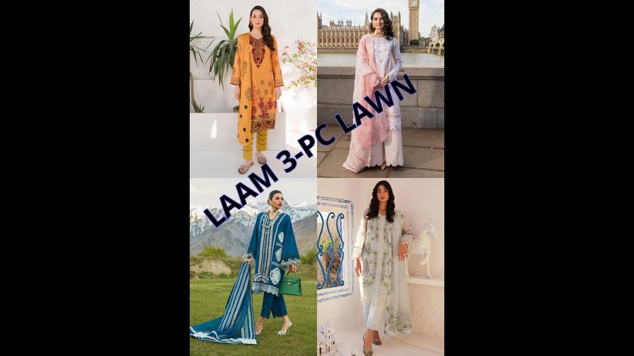 Laam dresses New summer collection 2024 unstitched 3-pice lawn in ...