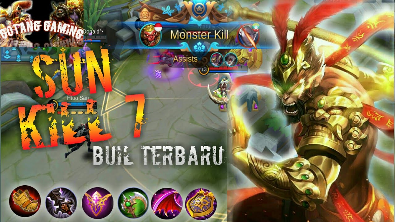 sun kill 7 build 2020 | mobile legend | mobile legend indonesia - YouTube