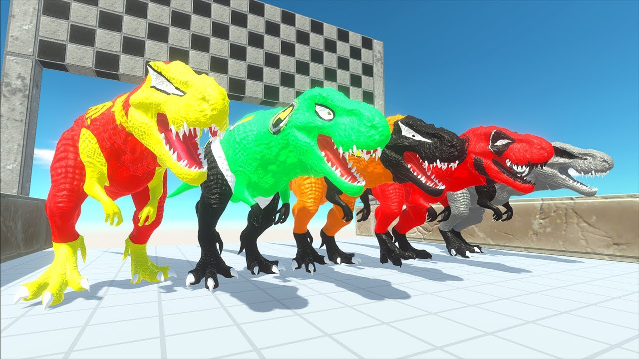 Tyrannosaurus Rex Superheroes Justice League Speed Race Champions ...