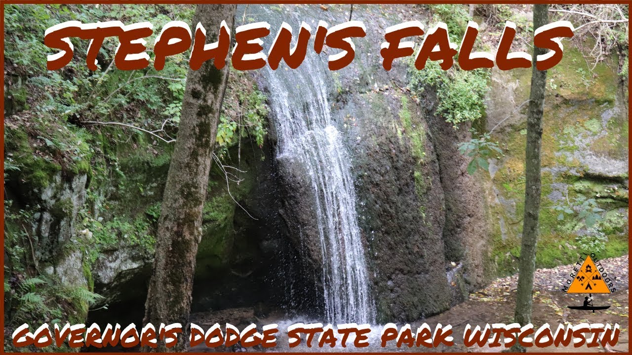 Stephens Falls At Governor's Dodge State Park Wisconsin - YouTube