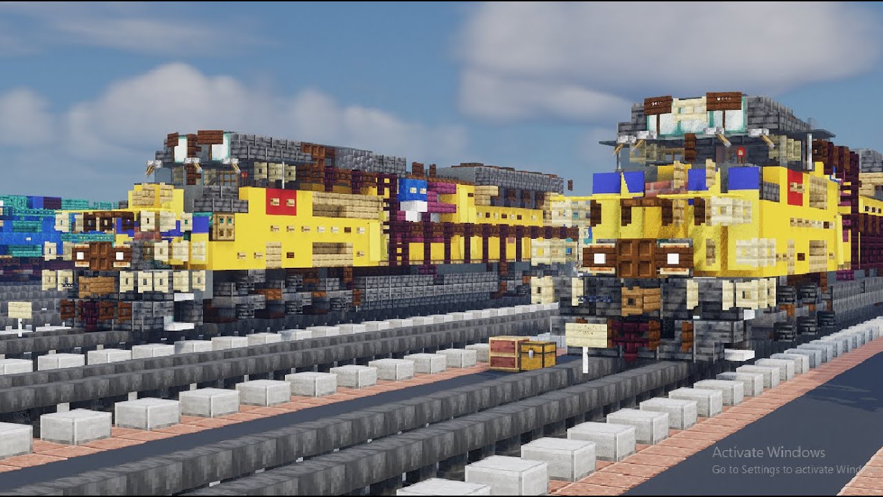 Minecraft Union Pacific UP SD70ACe-AH Tutorial - YouTube